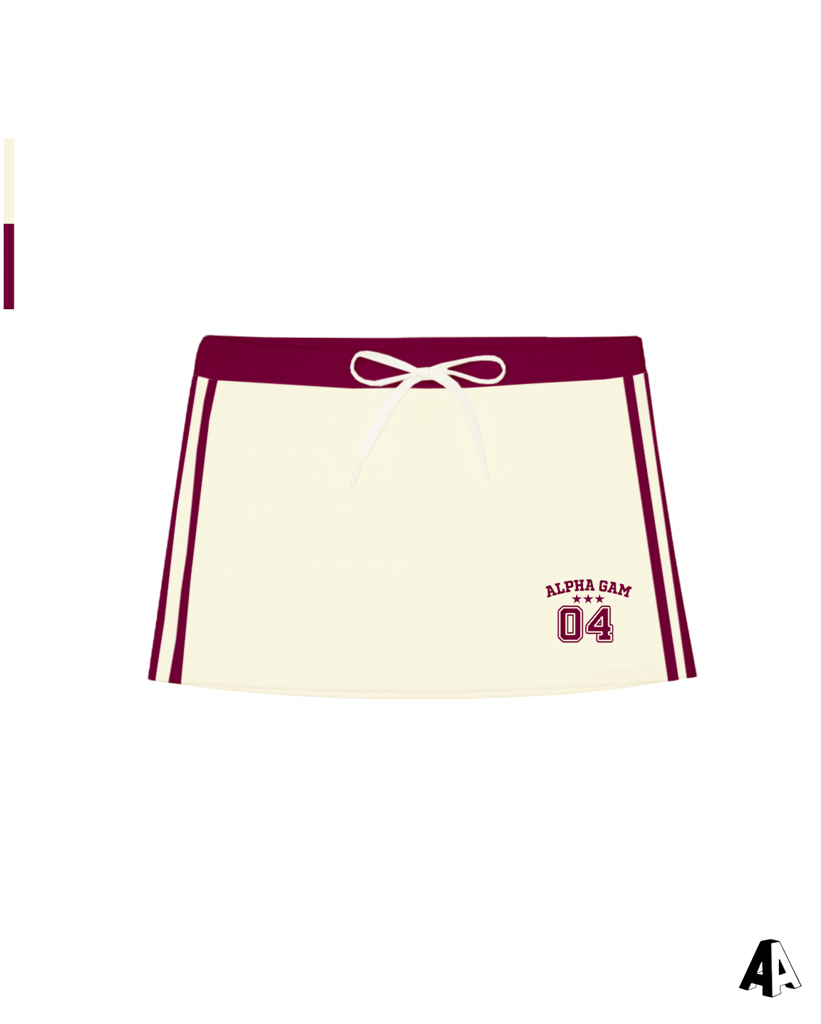 Varsity Skort Alpha Gamma Delta High Point University - Alpha Apparel ...