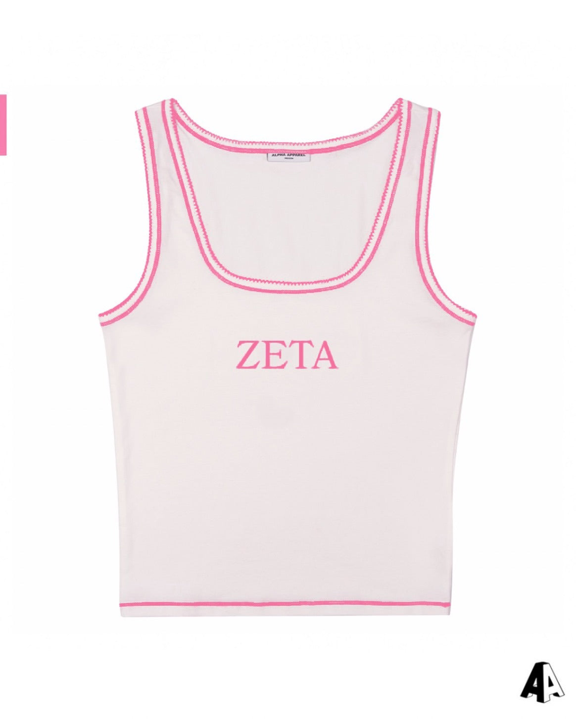 Scalloped Tank Zeta Tau Alpha Florida State University - Alpha Apparel ...