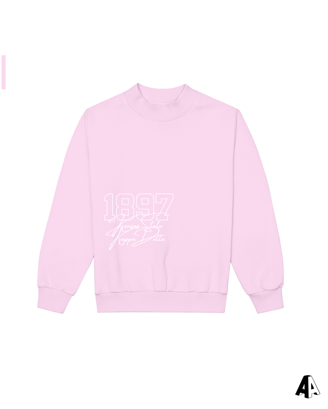 Light Pink Mockneck Kappa Delta Kappa Delta Kansas State University ...